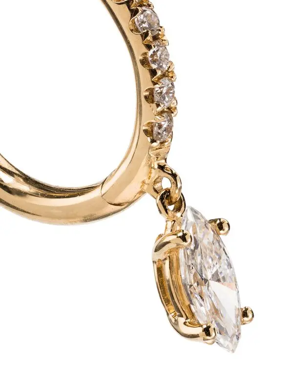 ANITA KO 18kt Diamond Hoop Earring - Gold