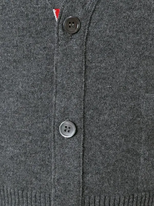 Thom Browne Sleeveless Cardigan - Grey
