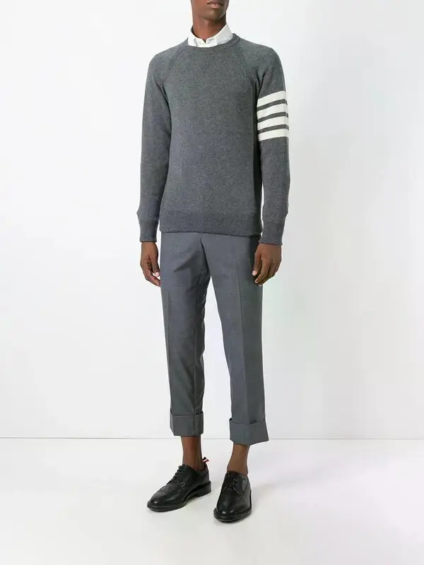 Thom Browne 4-bar Crew Neck Cashmere Jumper