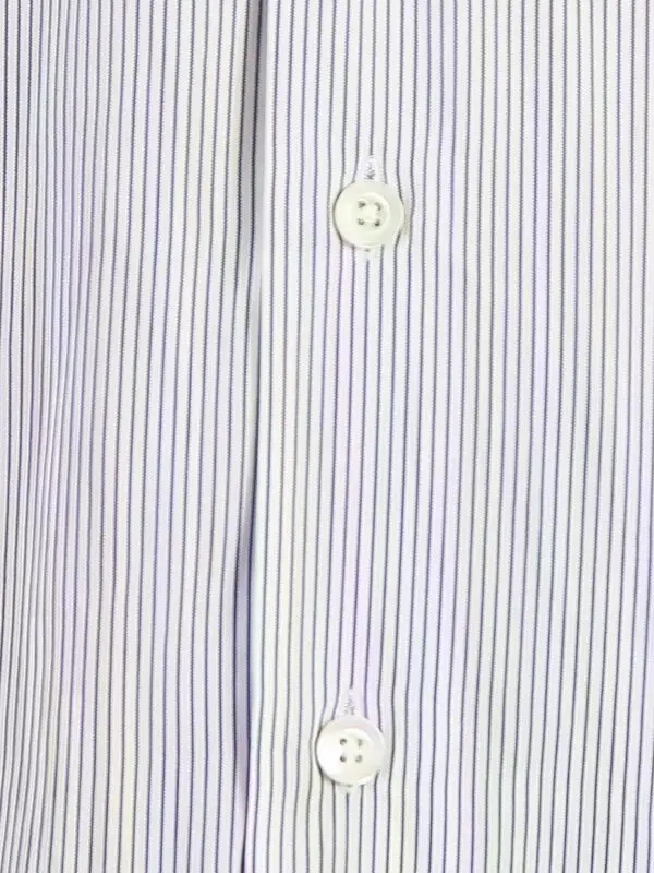 DELL'OGLIO Fine-stripe Shirt - White