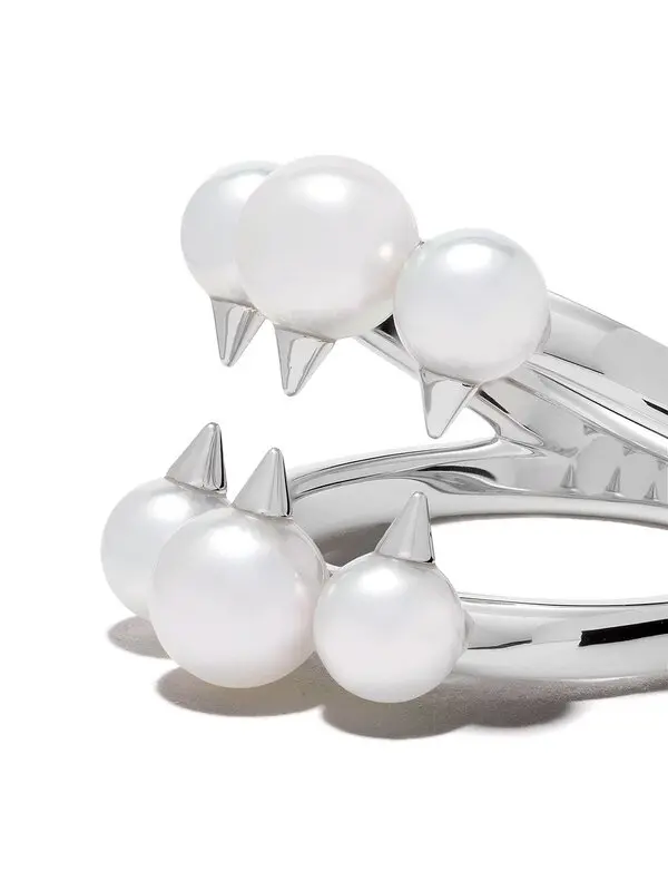 TASAKI 18kt Danger Signature Ring - Silver