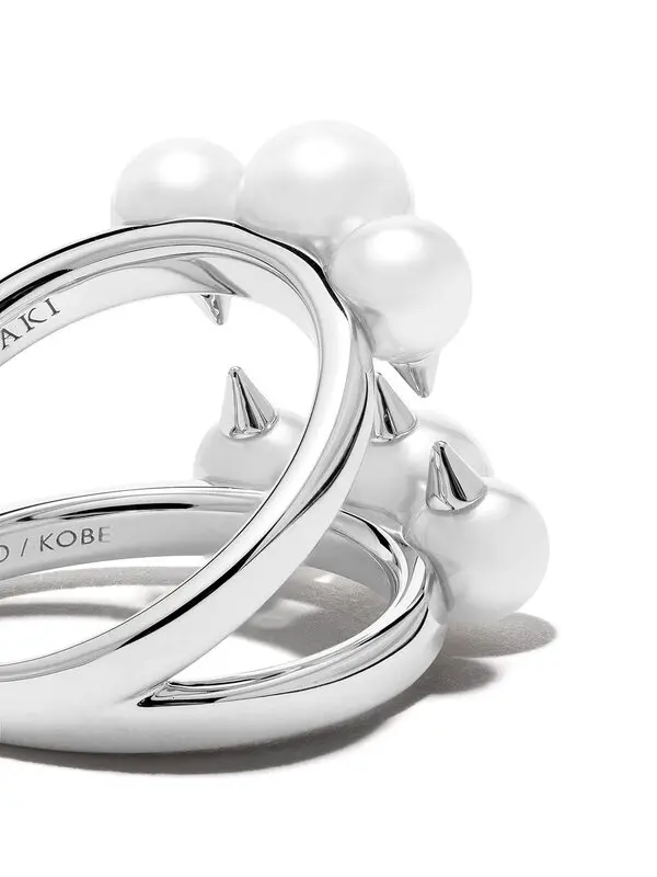 TASAKI 18kt Danger Signature Ring - Silver