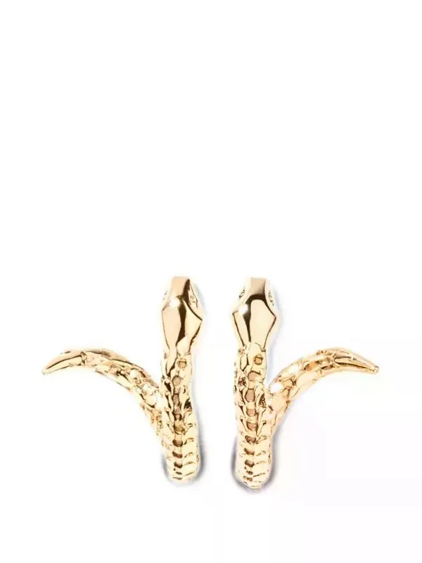 AURÉLIE BIDERMANN Snake Hoop Earrings - Metallic