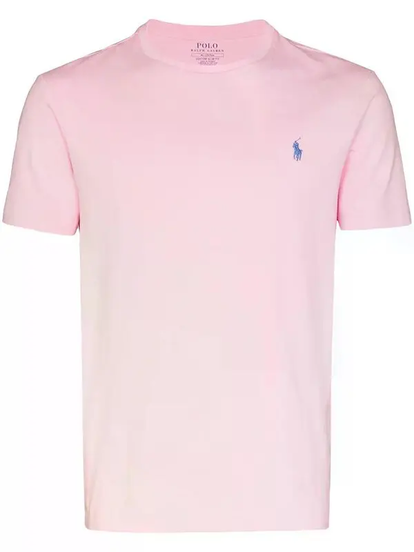 Polo Ralph Lauren Logo Embroidered T-shirt - Pink