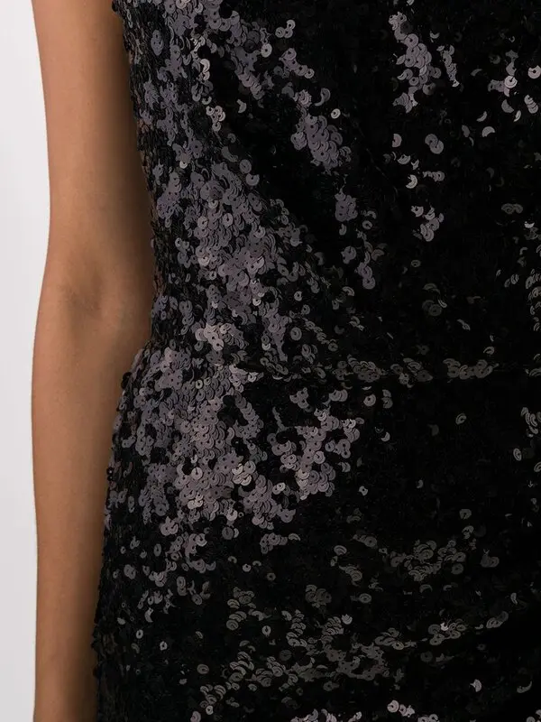 Dolce & Gabbana Sequinned V-neck Midi Dress