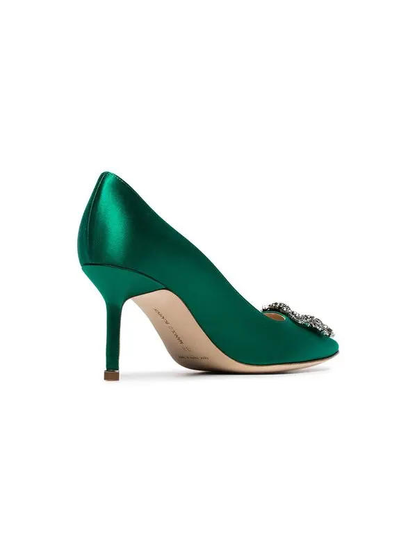 Manolo Blahnik Hangisi 70mm Appliqué Pumps