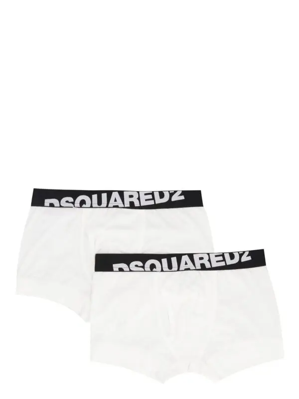 Dsquared2 Logo Waistband Boxers - White