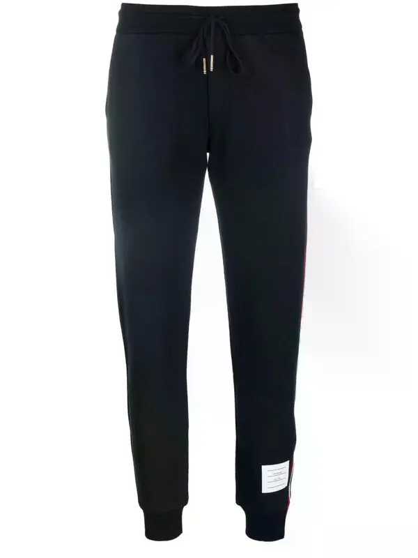 Thom Browne Loopback Stripe Track Pants - Blue