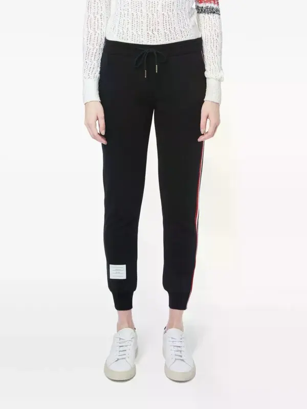 Thom Browne Loopback Stripe Track Pants - Blue