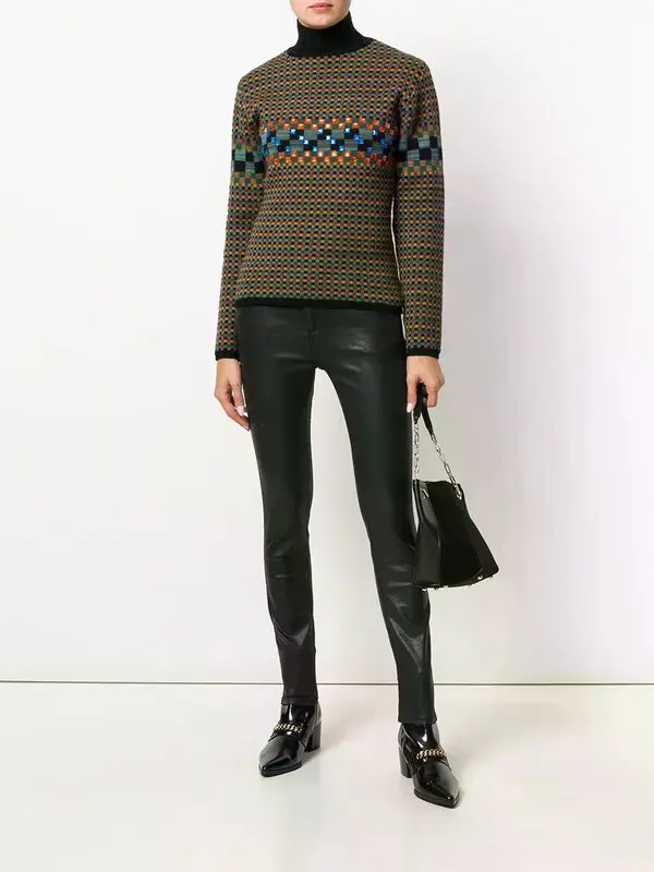 JEAN PAUL GAULTIER Square Pattern Knit Jumper