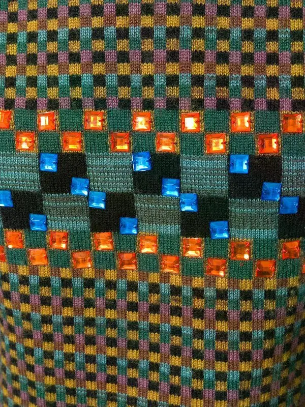 JEAN PAUL GAULTIER Square Pattern Knit Jumper