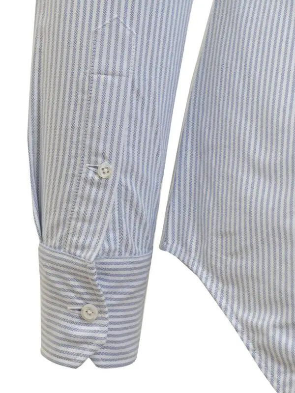 Thom Browne University Stripe Armband Oxford Shirt - Blue