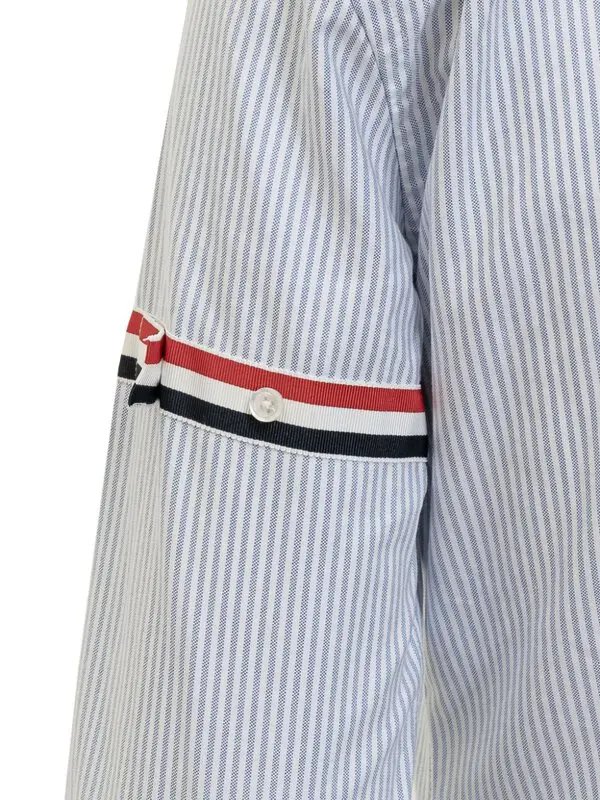 Thom Browne University Stripe Armband Oxford Shirt - Blue