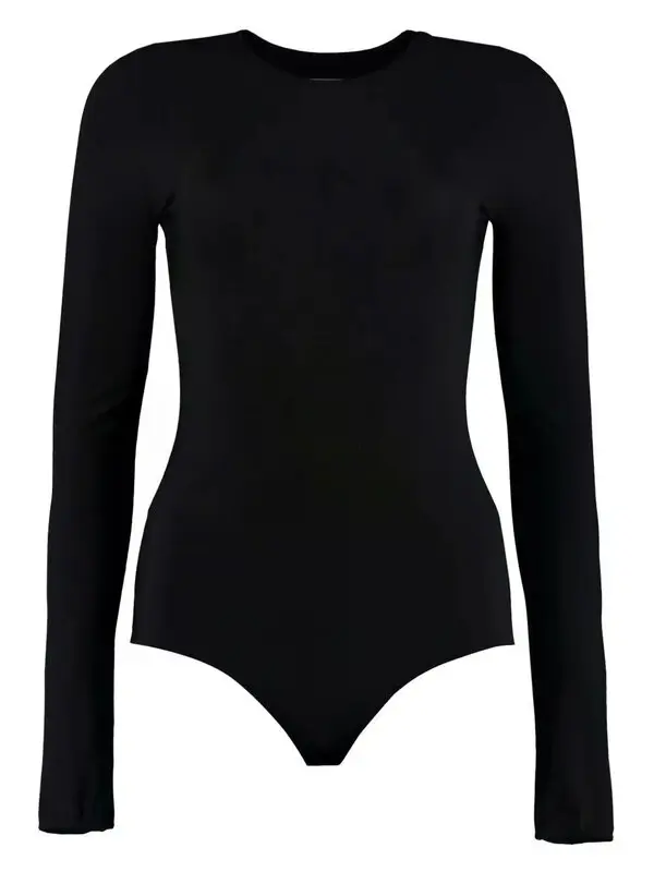 MAISON MARGIELA Round-neck Jersey Bodysuit - Black