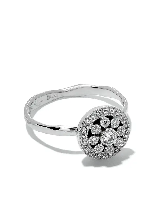 WOUTERS & HENDRIX 18kt Diamond Rosetta Ring - Silver