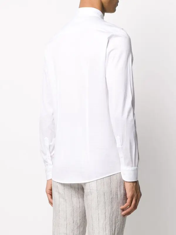 BARBA NAPOLI Buttoned Cotton Shirt - White