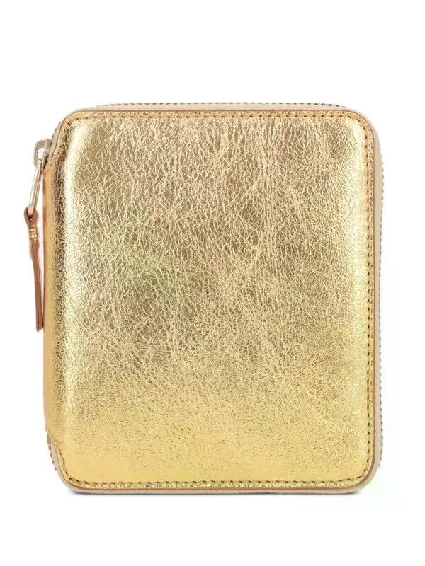 Comme Des Garçons All-around Zip Fastening Wallet - Gold