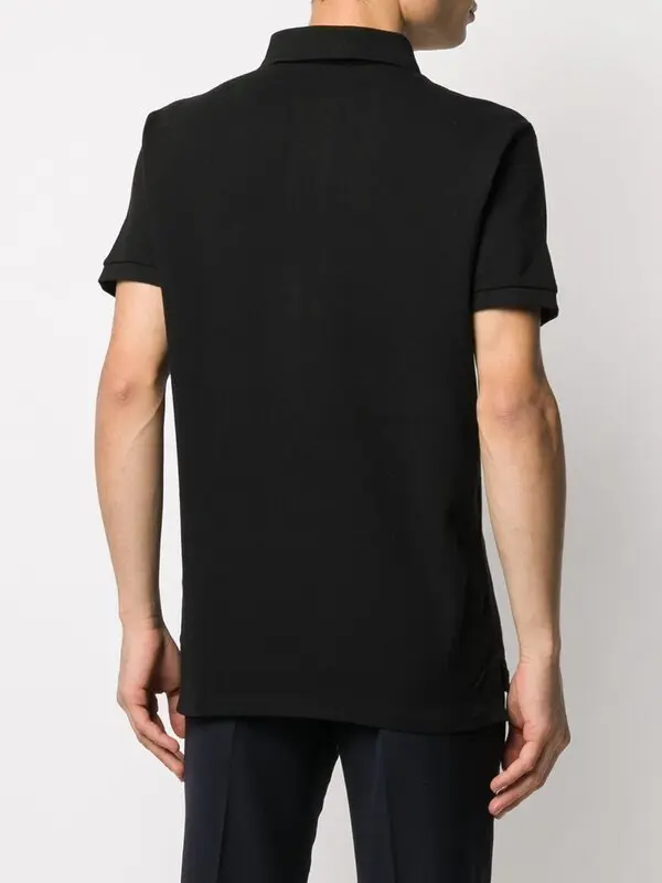 Polo Ralph Lauren Embroidered Logo Polo Shirt - Black