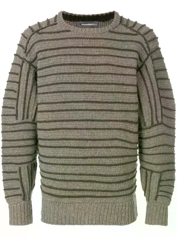 Issey Miyake Tonal Striped Jumper