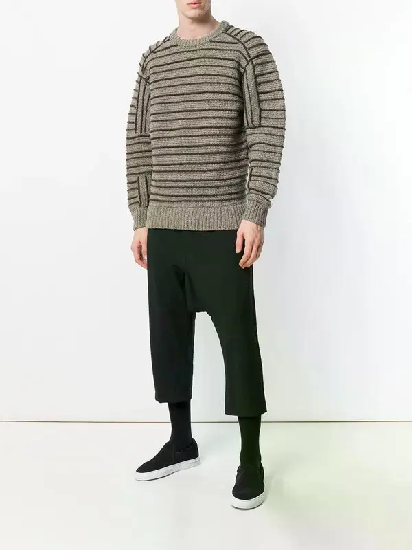 Issey Miyake Tonal Striped Jumper