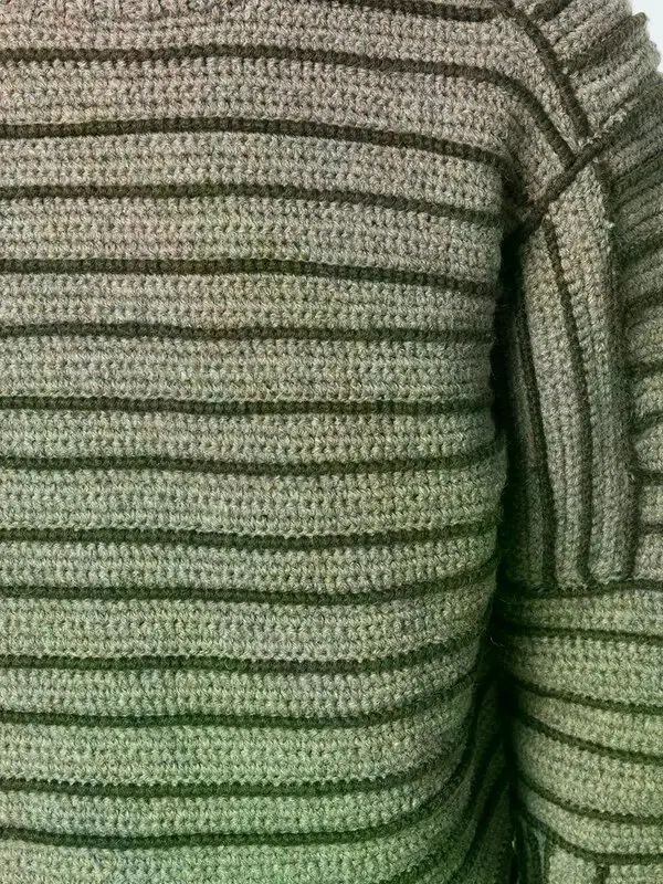 Issey Miyake Tonal Striped Jumper