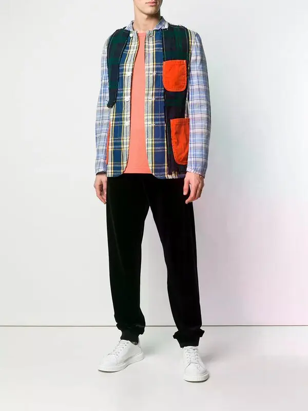 Comme Des Garçons Checked Patchwork Jacket