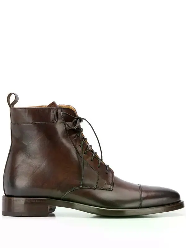 SCAROSSO Leather Lace-up Boots