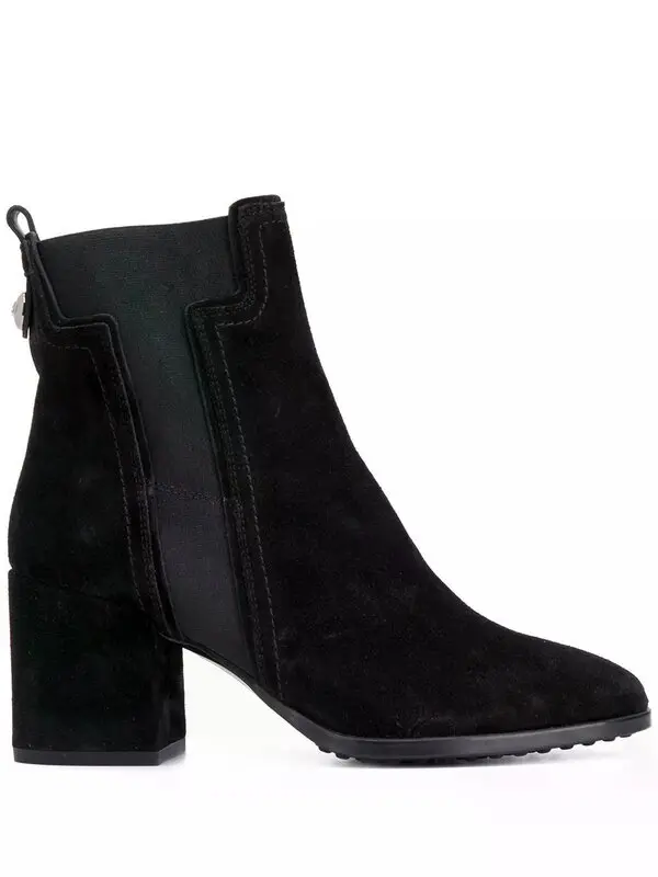 TOD'S Leather Ankle Boots - Black