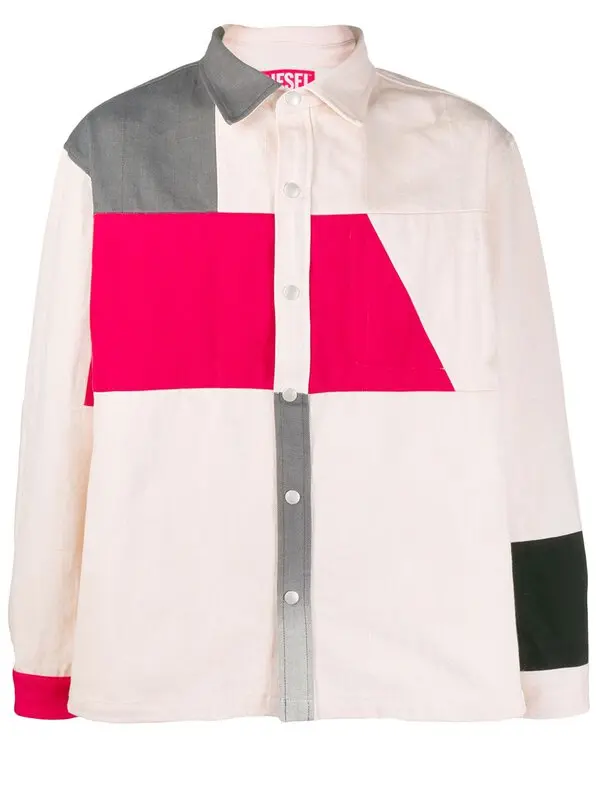 DIESEL® Colour Block Shirt Jacket