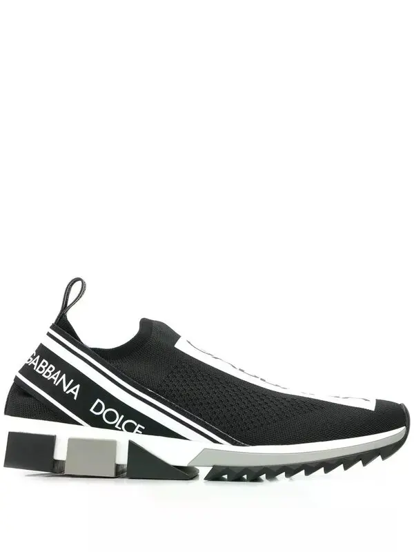 Dolce & Gabbana Sorrento Knit Sneakers - White