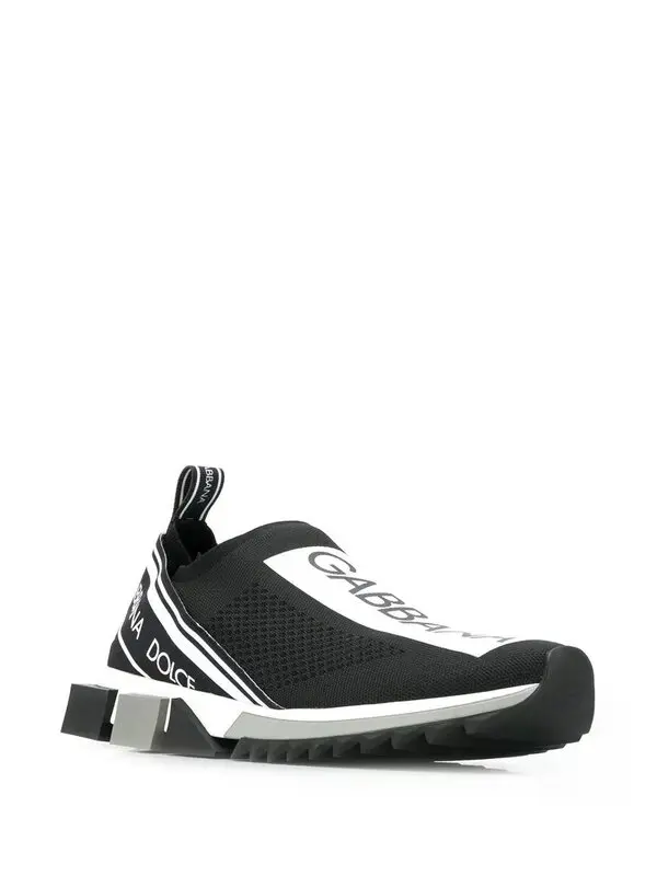 Dolce & Gabbana Sorrento Knit Sneakers - White