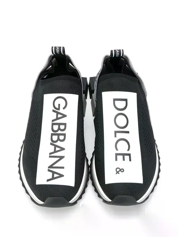 Dolce & Gabbana Sorrento Knit Sneakers - White