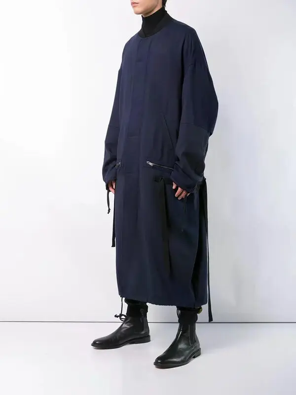 HAIDER ACKERMANN Long Shawl Coat - Black