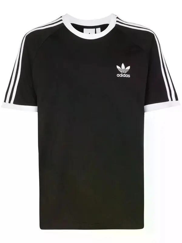 Adidas Embroidered Trefoil Motif T-shirt - Black