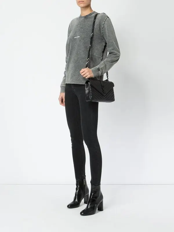 Saint Laurent Medium Collège Quilted Leather Bag