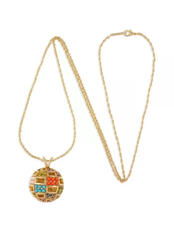 D'ORLAN 1980s Ball-pendant Necklace - Gold