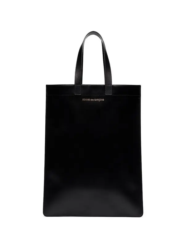Comme Des Garçons Logo Print Tote Bag
