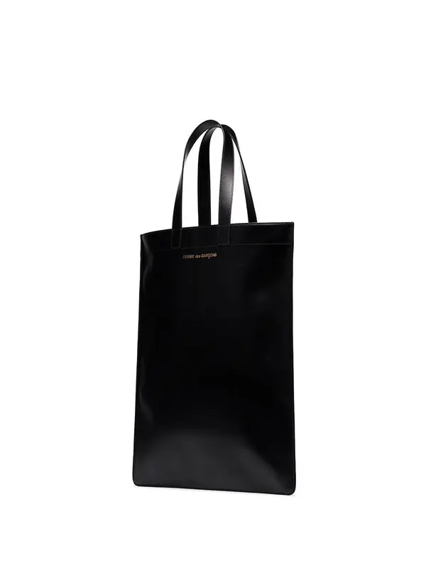 Comme Des Garçons Logo Print Tote Bag