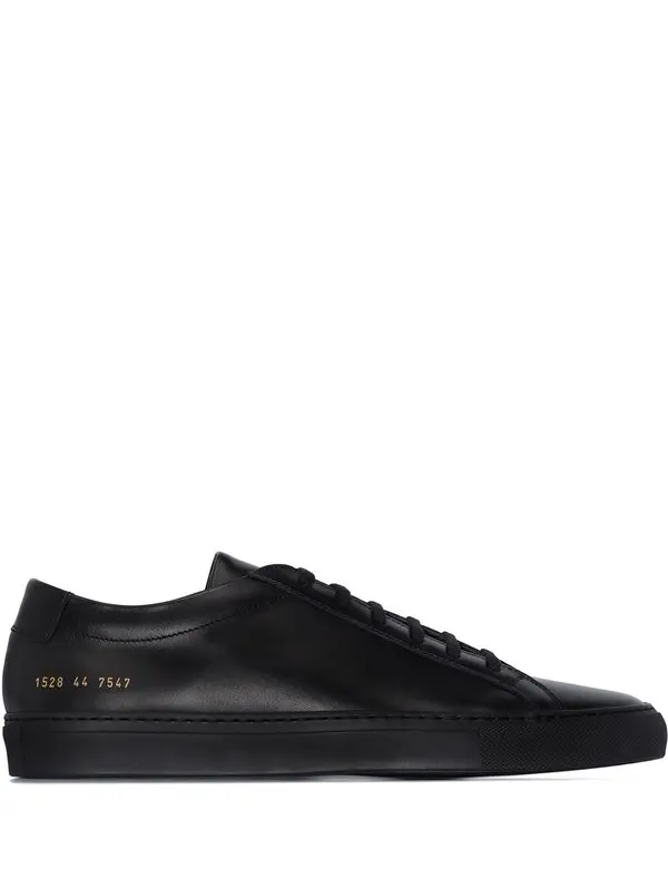 COMMON PROJECTS Achilles Low Top Leather Sneakers - Black