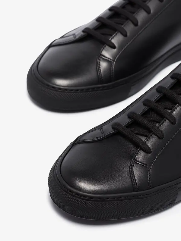 COMMON PROJECTS Achilles Low Top Leather Sneakers - Black