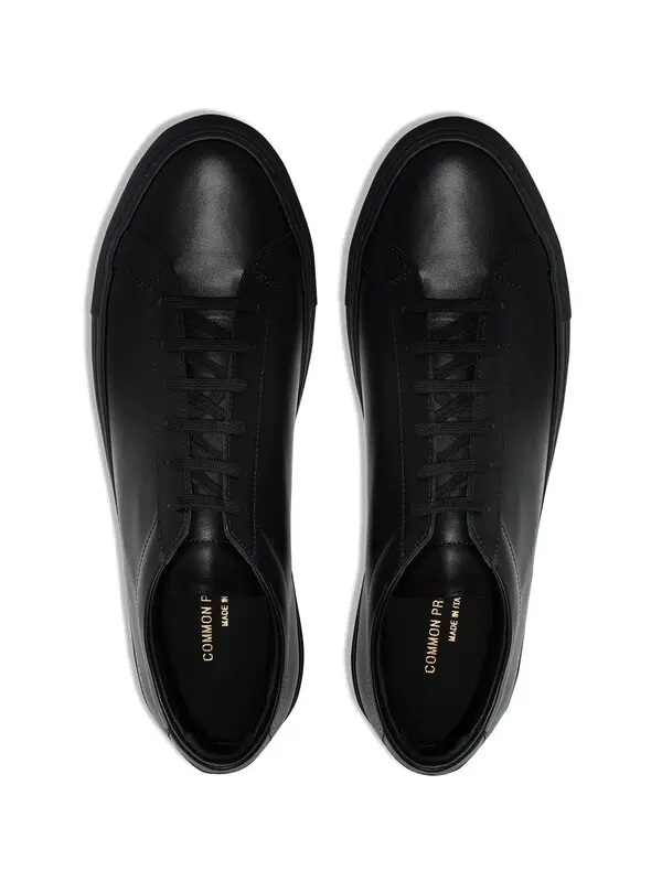 COMMON PROJECTS Achilles Low Top Leather Sneakers - Black