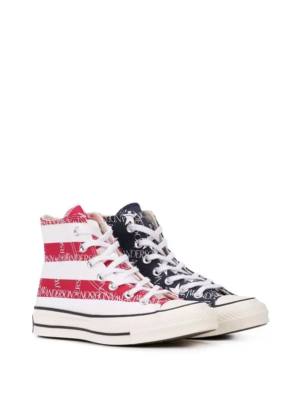 CONVERSE X JW ANDERSON X Jw Anderson Chuck 70 Hi Split Flag Sneakers