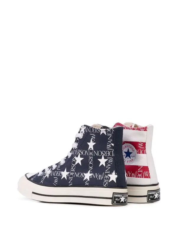 CONVERSE X JW ANDERSON X Jw Anderson Chuck 70 Hi Split Flag Sneakers