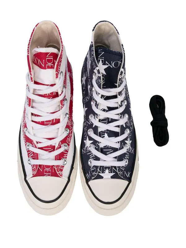 CONVERSE X JW ANDERSON X Jw Anderson Chuck 70 Hi Split Flag Sneakers