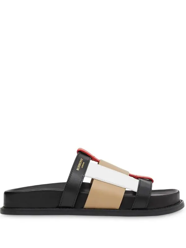 Burberry Colour-block Slide Sandals