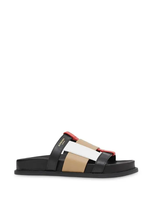 Burberry Colour-block Slide Sandals