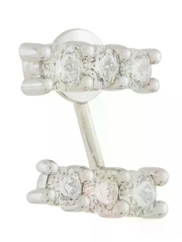 ALINKA 18kt White Gold Lara Diamond Right Earring - Silver