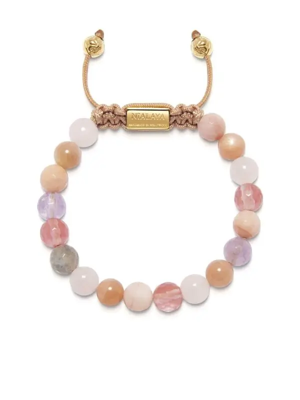NIALAYA JEWELRY Faceted Stone Bracelet - Pink