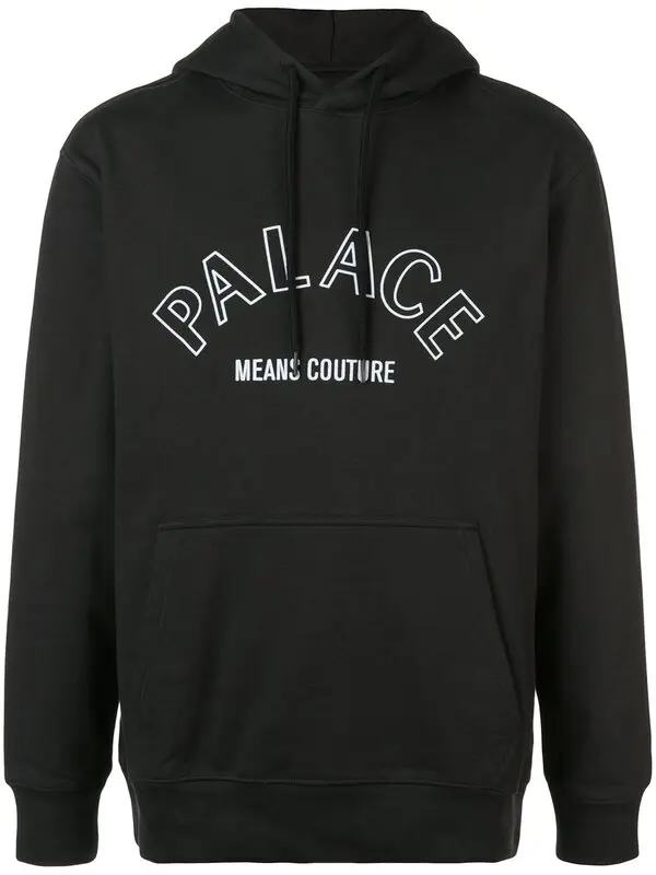 PALACE Couture Drawstring Hoodie - Black