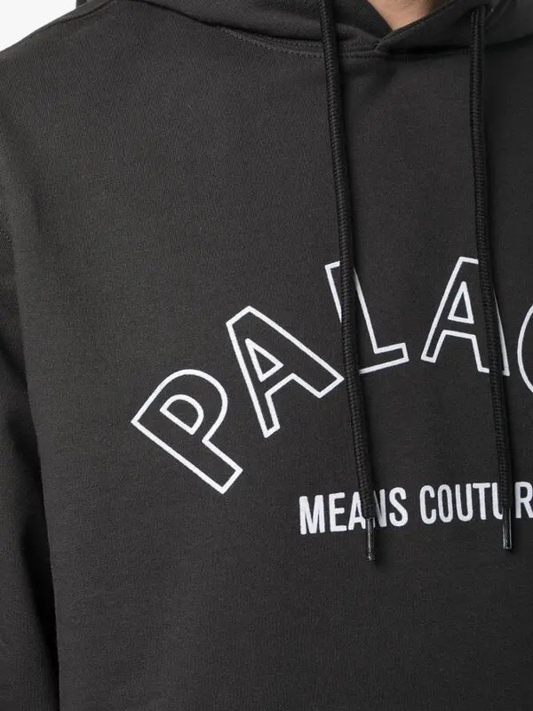 PALACE Couture Drawstring Hoodie - Black